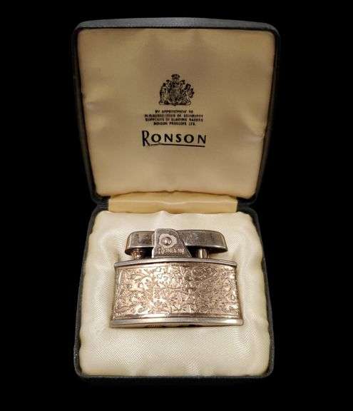 Ronson made in England vintage lighter with original box - Bid-Assets ...