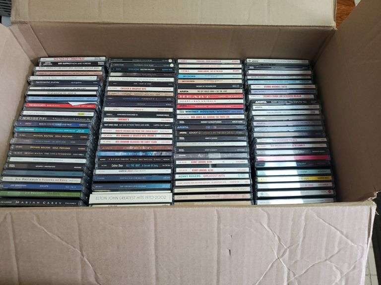 Large group of 135 cds. See all photos for artists. Lots of aor, rock ...