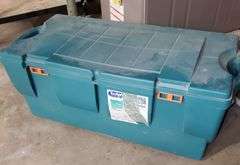 Tucker green large plastic foot locker. Basement - Bid-Assets Online ...