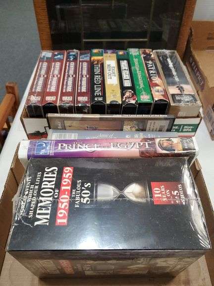 Lot VHS tapes, some new in package. See pictures for titles - Bid ...