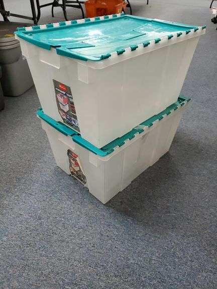 Maidware stuff saver crate, 14 gallon. X2 - Bid-Assets Online Auctions