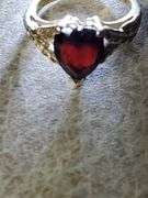 Size 6.5 Redstone ring stamped 14K... Size 12 multi-stone setting ...