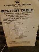 Chamberlain polishmaster 1900 and Vermont American router table - Bid ...