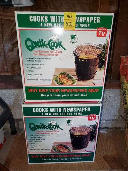 Quick cook newspaper grills new in box. By the piece X2 - Bid-Assets ...