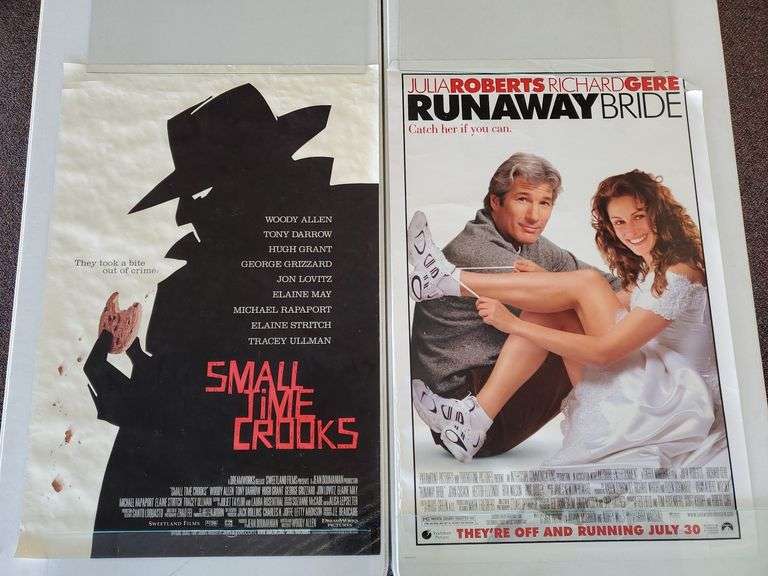 Pair movie/promotional posters measuring approximately 27 in wide X 40 ...