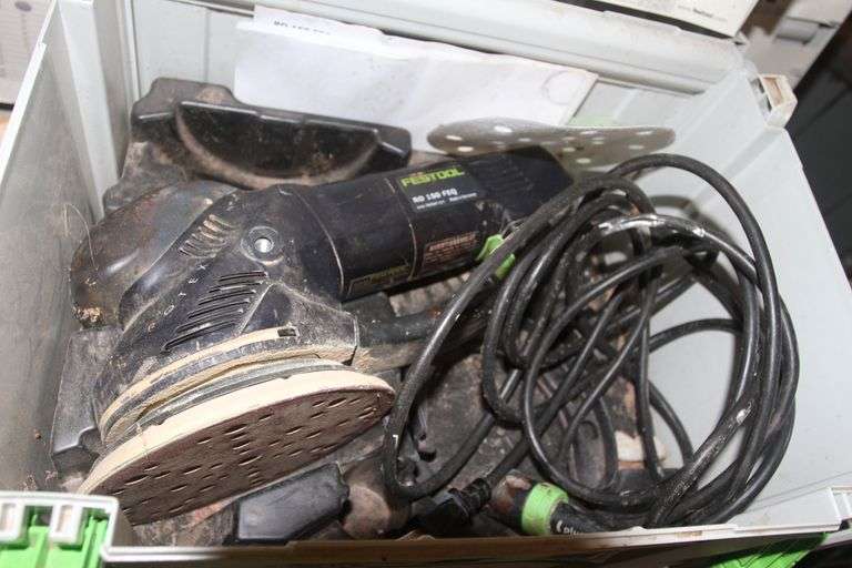 Festool 6-inch sander with many discs - Bid-Assets Online Auctions