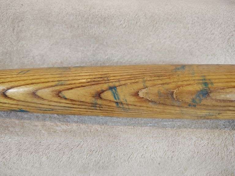 David Cone autographed baseball bat. Blue Sharpie on the barrel ...