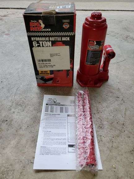 New inbox Torin Big Red Jacks, 6 ton bottle jack. - Bid-Assets Online ...