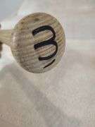 Steve Sax autographed baseball bat. Black Sharpie on the barrel ...