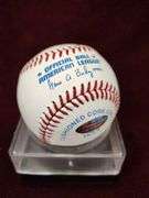 Bobby Shantz 1952 A.L. MVP autographed baseball. Blue ball point. Sweet ...