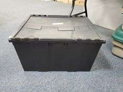 Contico flip top storage tote - Bid-Assets Online Auctions