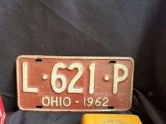 Idora Park popcorn boxes, Ohio 1962 license plate, cigar box, Strauss ...