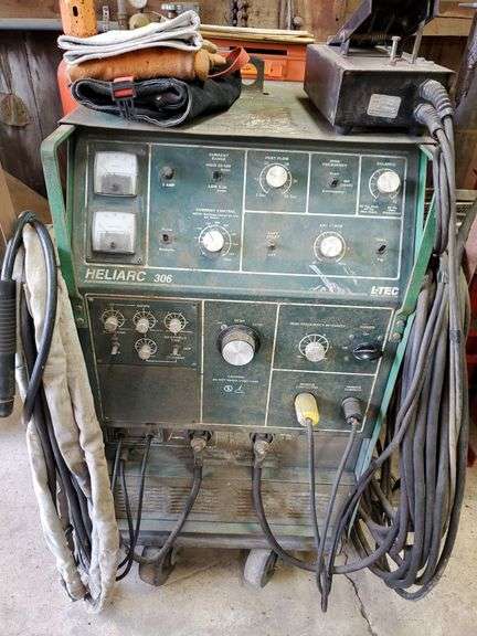 L-Tec Heliarc 306 tig/stick welder, 230V, single phase. Includes two ...
