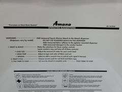 Amana heavy duty top load washing machine - Bid-Assets Online Auctions