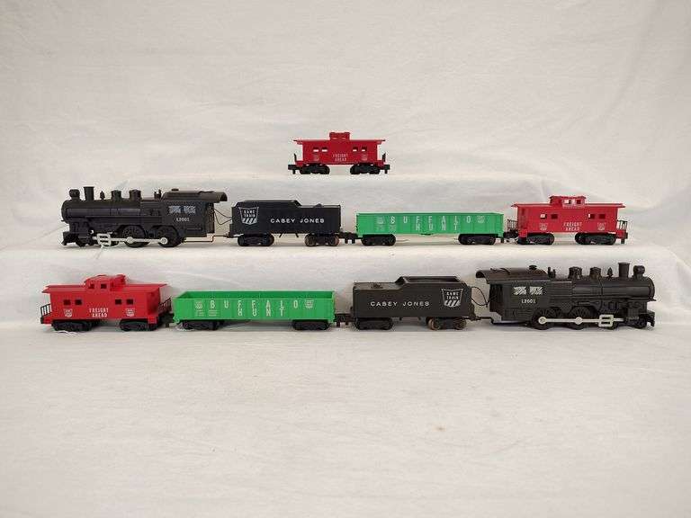 (2) American Flyer S gauge (4pc) "Game Train" Steam Locomotive Sets ...