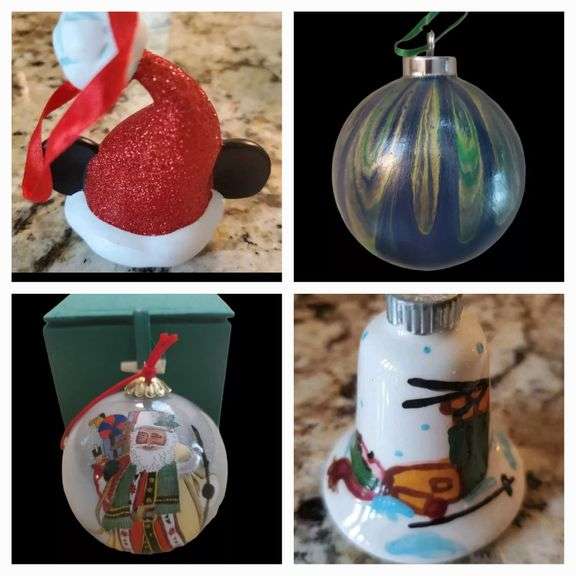 Suzi Long 1979 Ceramic Bell Christmas Ornament 2.25”T...Bill Yee Old ...