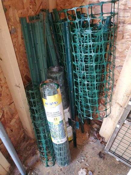 (21) 36" T-posts,(3) rolls of 24-in x 25 ft plastic fencing. - Bid ...