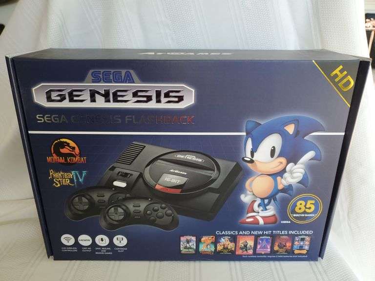 Sega Genesis flashback game system with original box. - Bid-Assets ...