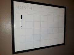 Decorative wood tile calendar, dry erase board calendar. See photos ...