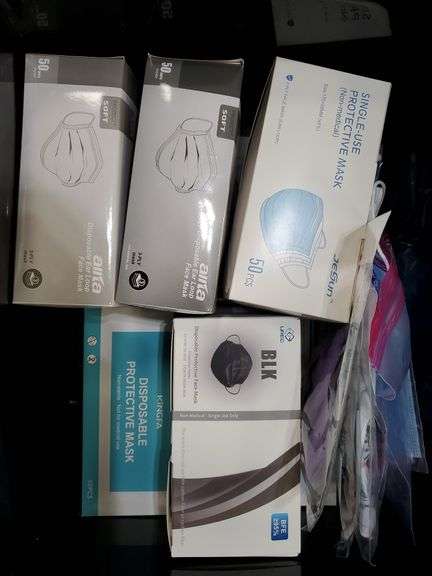Assorted disposable masks. - Bid-Assets Online Auctions