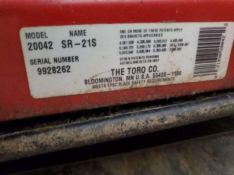 Toro model #20042, 21" cut, self-propelled, 6HP, super recycler GTS ...