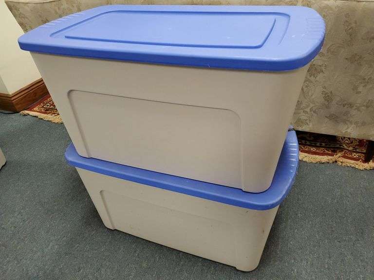 (2) Tamor 40 Gallon totes with lids. By the piece X2. - Bid-Assets ...