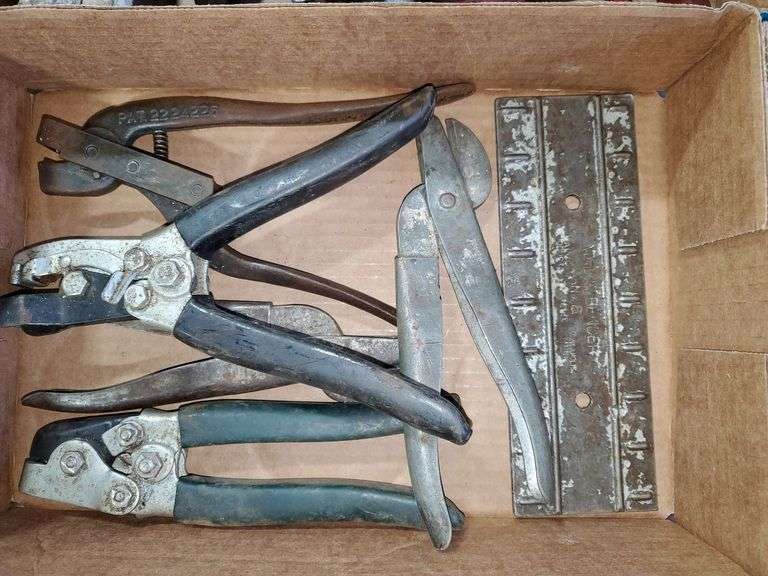 Metal forming hand tools including nippers, punch Malco Bender. - Bid ...