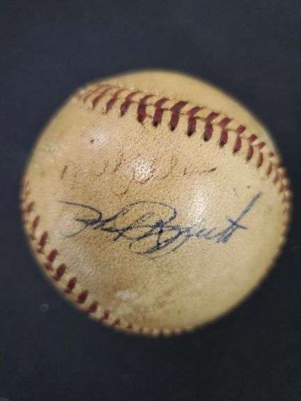 Phil Rizzuto, Mel Allen autographed baseball. This baseball is signed ...