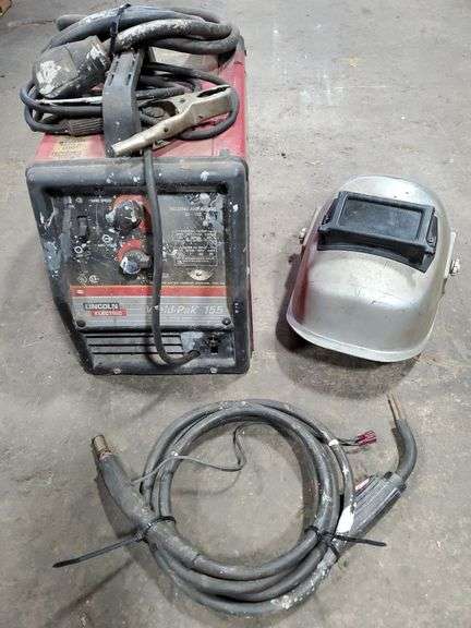 Lincoln Electric weld pack 155 with welding shield - Bid-Assets Online ...