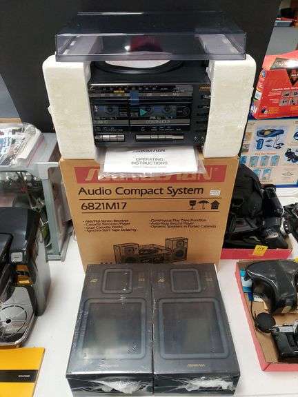 New in box SOUNDESIGN model 6821M17 audio compact system. Features AM ...