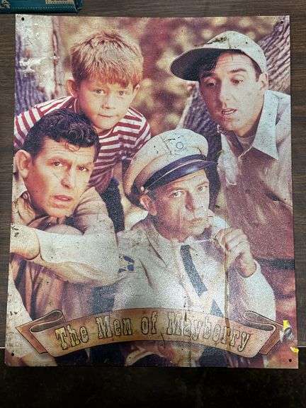 “The Men of Mayberry” Metal Poster - Bid-Assets Online Auctions