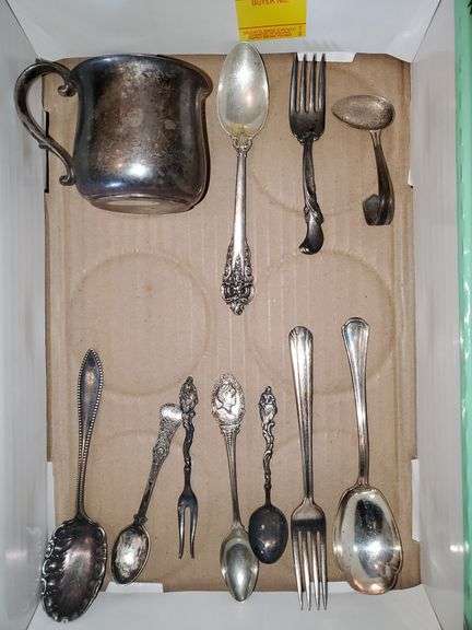 (4) Sterling silver pieces including Webster number 4644 Sterling ...