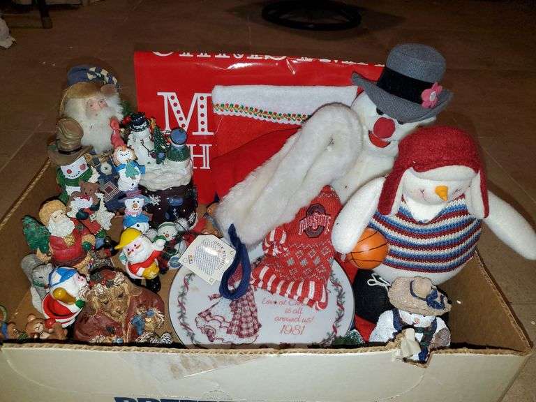 Christmas Decor including Ceramic Figurines, Ohio State Decor ...