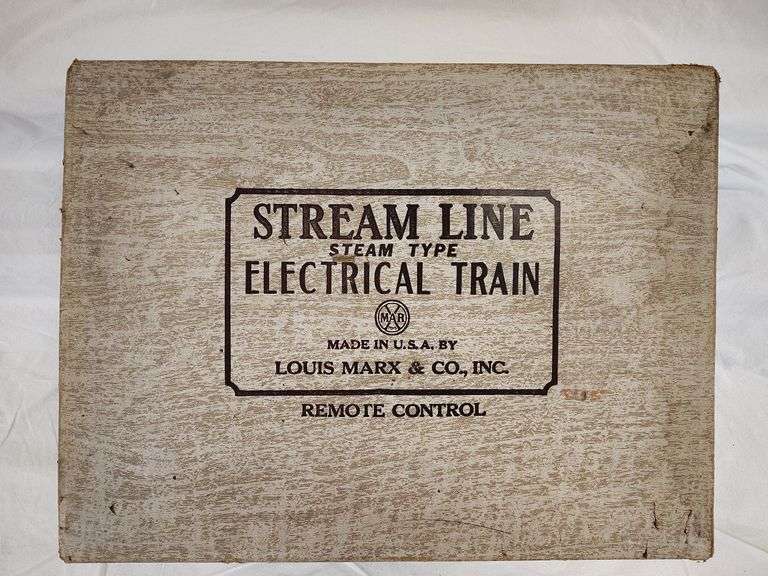 Marx No. 25376 7pc Stream Line Electric Train Set. Includes #999 2-4-2 ...