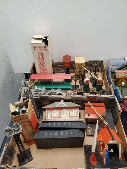 Prewar O Gauge Railroad Sign Metal Lookout Railroad Crossing Engine, (2 ...