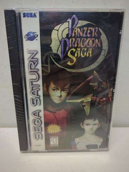 Sega Saturn panzer dragoon saga stored in re-shrink to protect. Removed ...