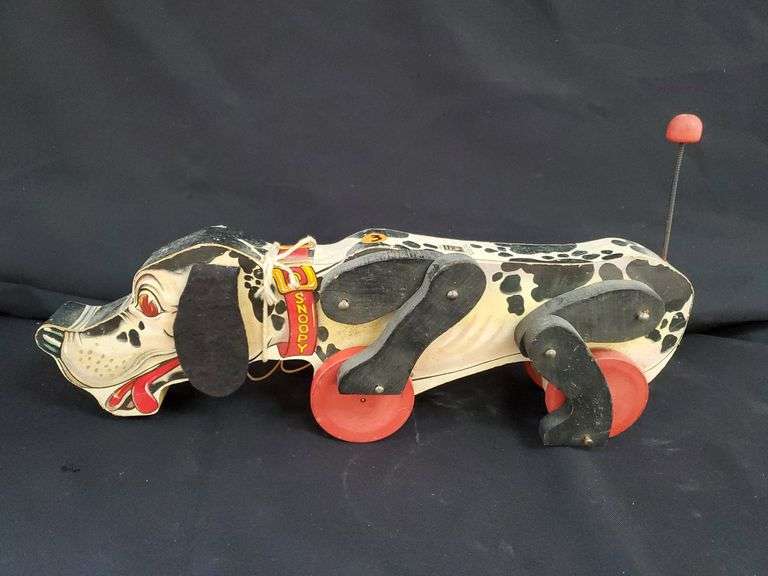 Fisher-Price number 180 Snoopy pull toy. - Bid-Assets Online Auctions