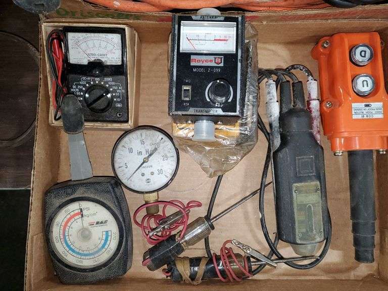 Ultracraft multimeter, vacuum dial, SWR meter, hoist push button and ...