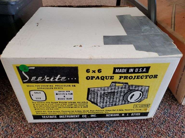 Seerite 6x6 opaque projector with original box. Includes motor, fan and ...