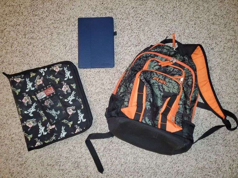 Stuart Hall Looney Tunes zippered binder, fuel backpack and more. - Bid ...
