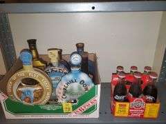 Jim beam collector bottles, Ohio State buckeyes 25th anniversary Coca ...