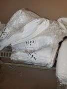 Large group of white table linens sizes 52X 114... 61x61... 71x71 ...