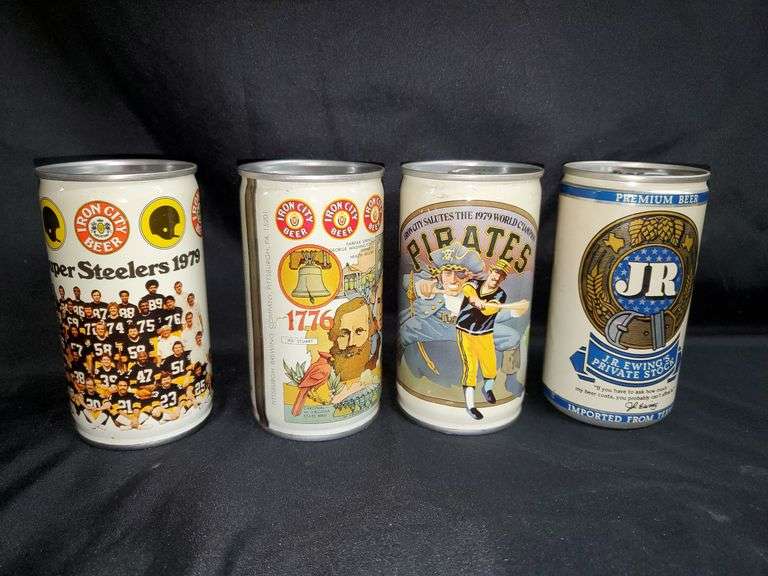 Iron City beer 1979 super Steelers Bank beer can, 1976 beer can bank ...