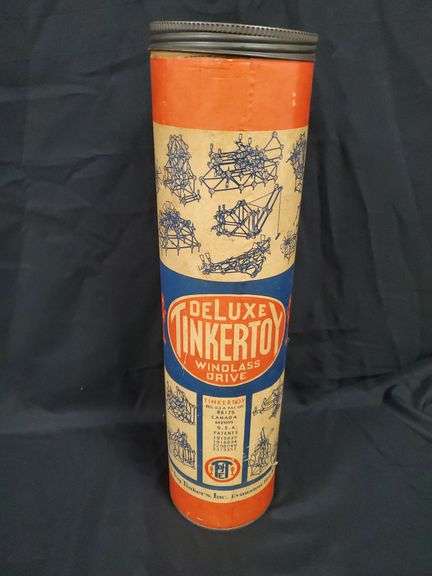 Deluxe tinker toy windlast drive in original container. - Bid-Assets ...