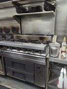 Jade 6 burner gas stove with step up three burner, 36x32 includes 36 in ...