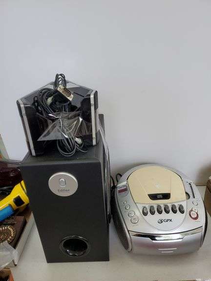 Edifier multifunction speaker system, GPX AM FM CD player. South room ...