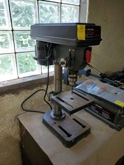 Table top Craftsman 8-in drill press, stands approximately 24 inches ...