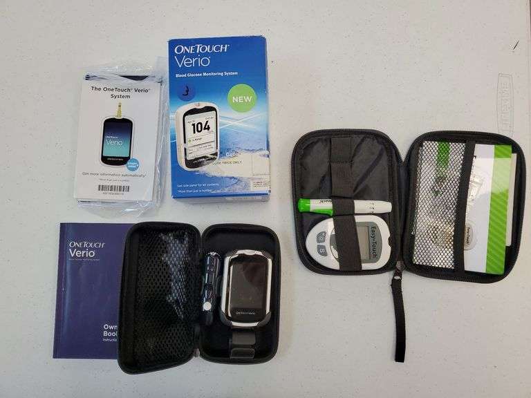 One touch verio blood glucose monitoring system with original box, easy ...