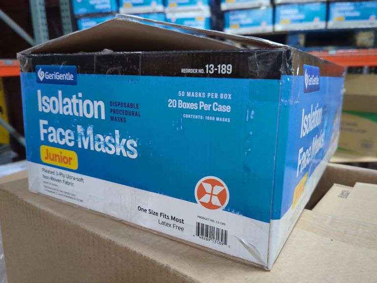 Geri Gentle isolation face masks for children. Three ply ultra soft. 50 ...