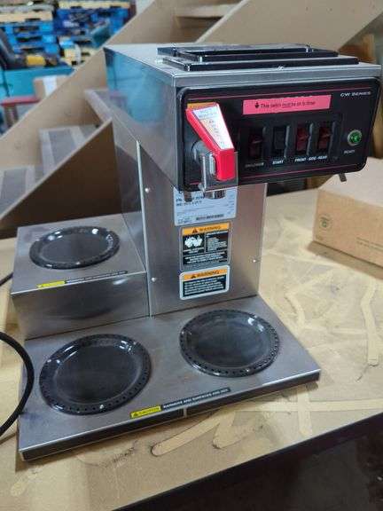 Bunn model cwtf15 120 volt Three warmer commercial CW series coffee ...